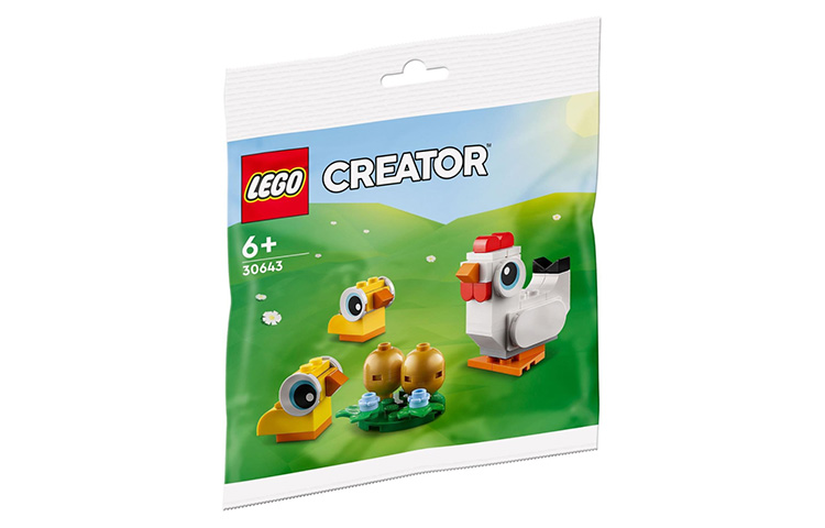 LEGO Creation Collection Easter Cute Chicken Building Blocks 61pcs 30643