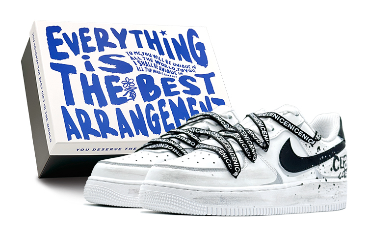 Nike Air Force 1 Slip Resistant Abrasion Resistant Shock Absorbers Low ...