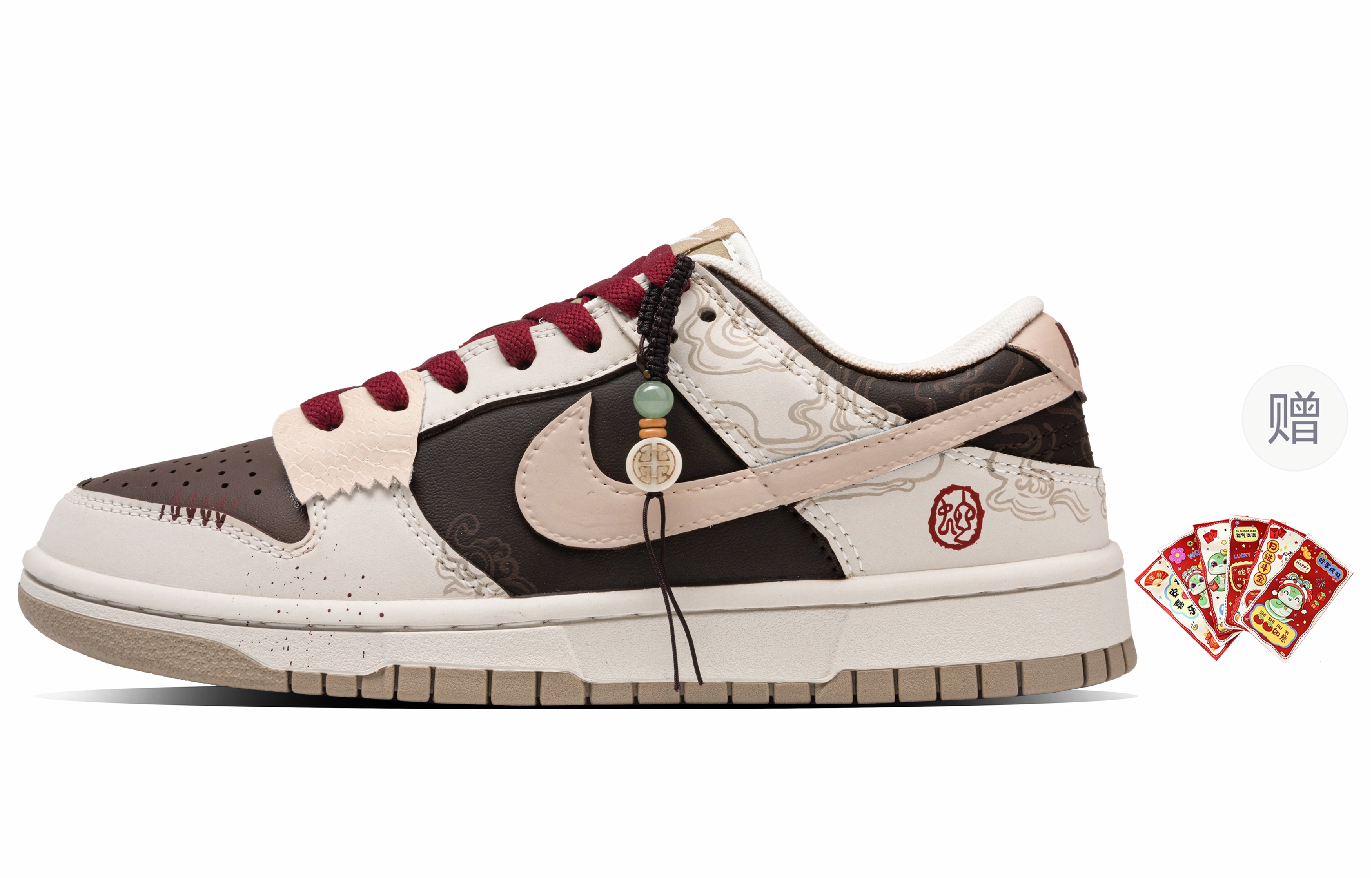 Custom Nike Dunk Low Fu Snake Synthetic Leather CNY Year of the Snake ...